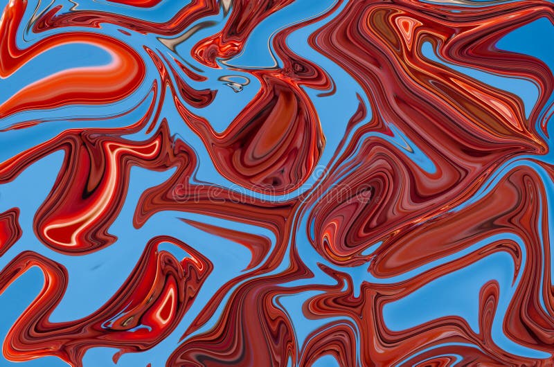 Abstract Colorful Red and Blue Background.Liquid Art.Background with a ...