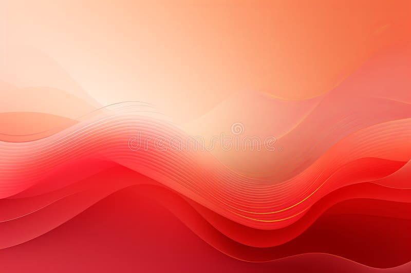 Abstract Colorful Red Gradient Wavy Shapes Background, Vibrant 3d ...