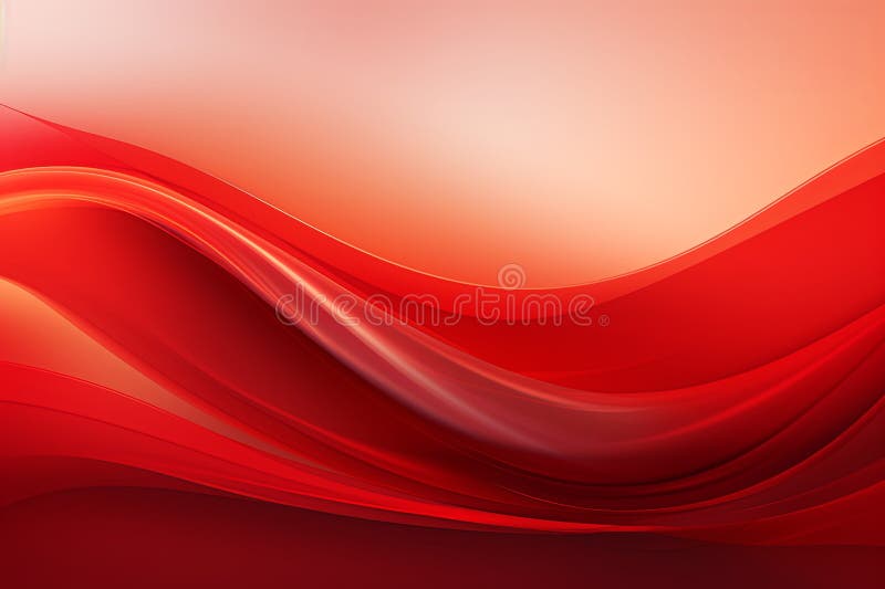 Abstract Colorful Red Gradient Wavy Shapes Background, Vibrant 3d ...