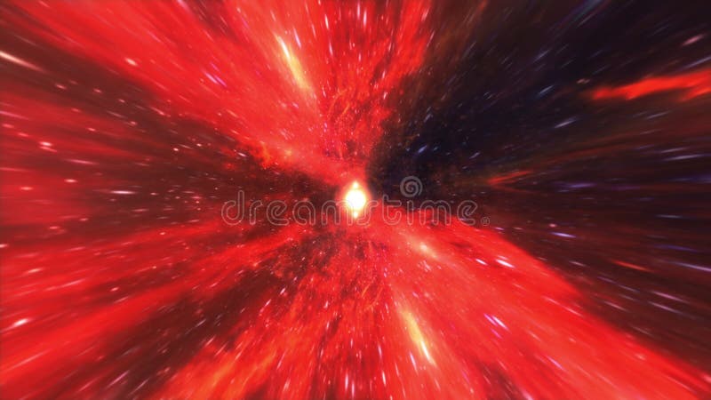 3d Render Interstellar Light Tunnel 80s Style Retro. Stock Video ...