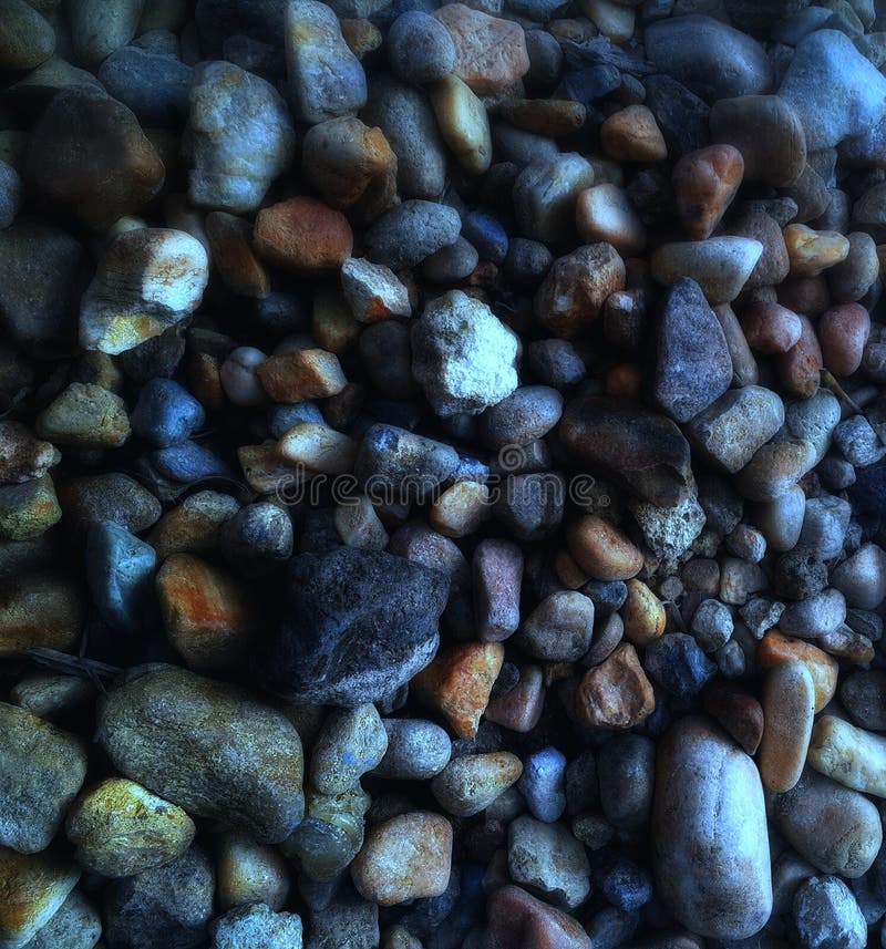 Abstract Colorful River Rocks, Various Stone Textures Look Beautiful ...
