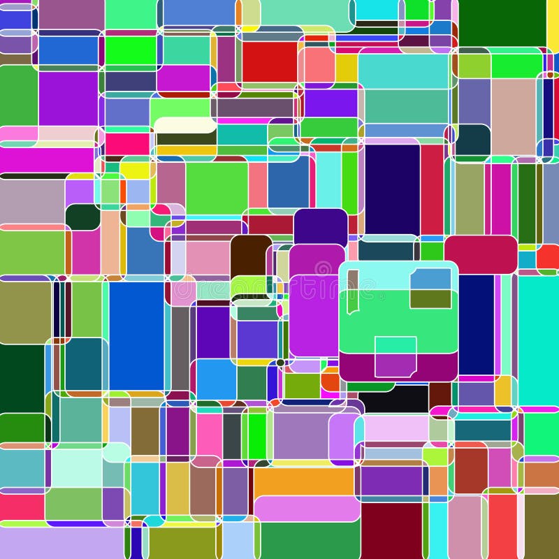 Abstract Colorful Rounded Square Background. Stock Vector ...