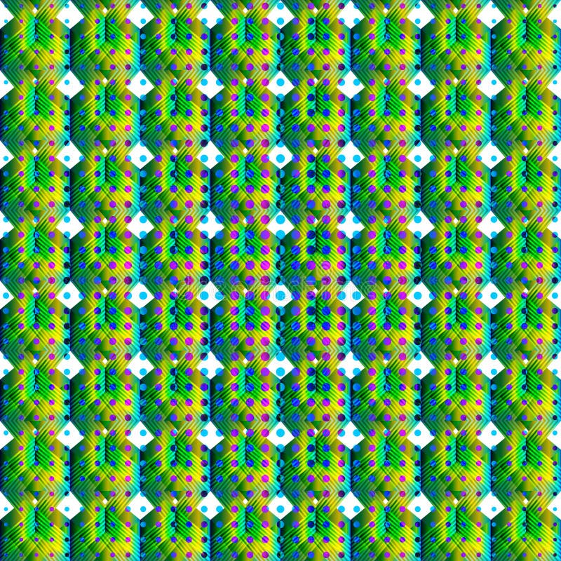 Abstract Colorful Seamless Geometric Grid Background with Colored ...
