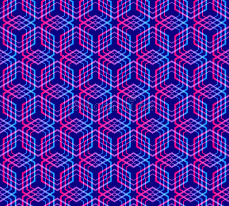 Abstract Colorful Seamless Geometric Grid Background with Colored ...