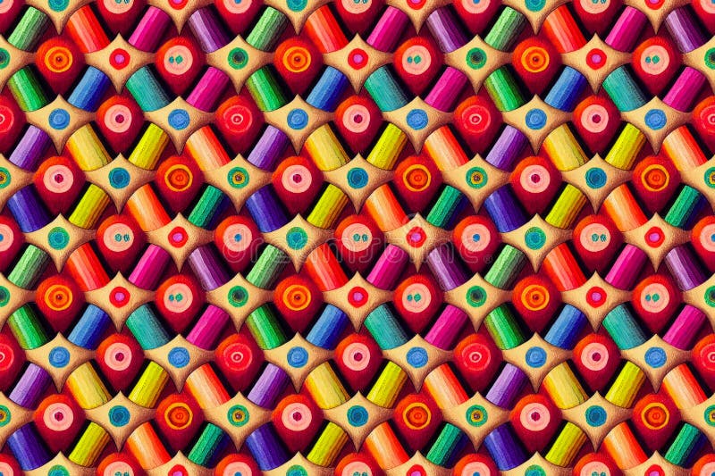 Abstract Colorful Seamless Pattern Stock Illustration - Illustration of ...