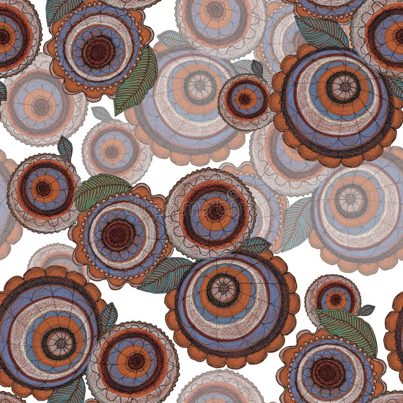 Abstract Colorful Seamless Pattern for Decoration. Stock Illustration ...