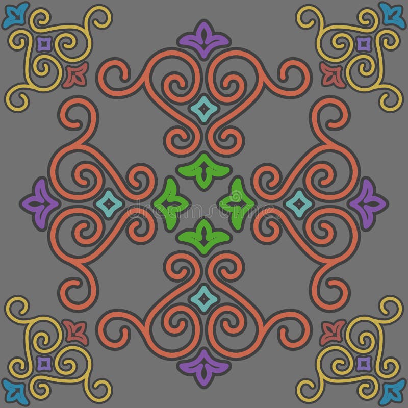 Abstract Colorful Seamless Pattern. Vector Stock Illustration ...