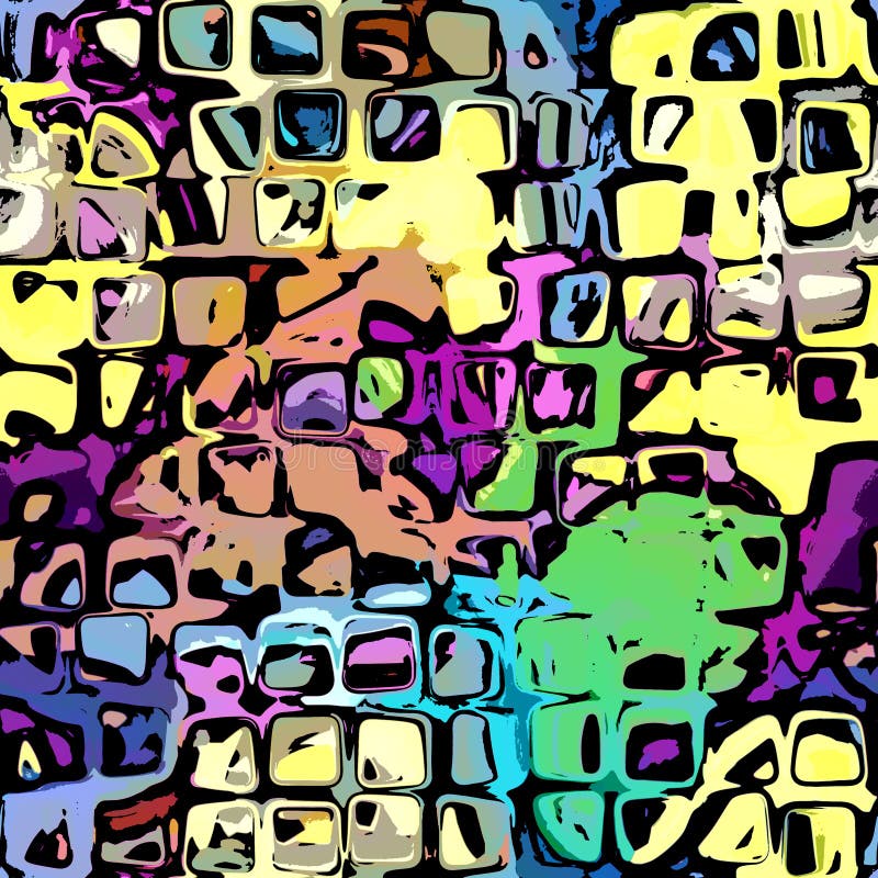 Abstract Colorful Seamless Texture Stock Illustration - Illustration of ...