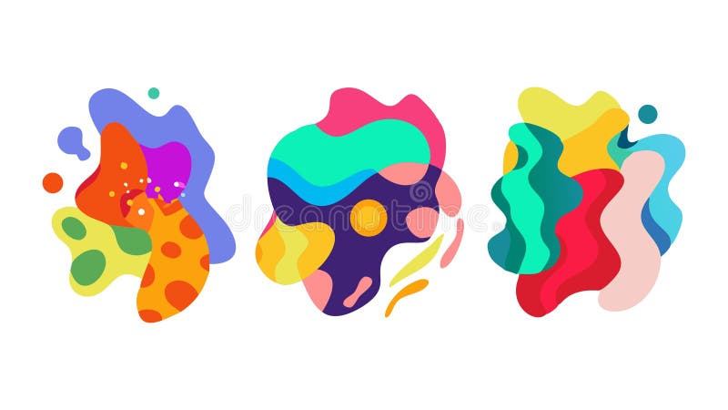 Abstract Colorful Shapes Icon, Represents Art and Creativity, Vector ...