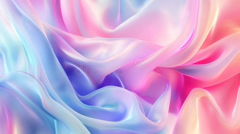 Abstract Colorful Silk Waves Stock Photo - Image of decoration ...