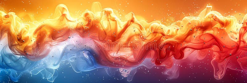 Abstract Colorful Smoke Flow with Red, Orange, and Blue Mist for a ...