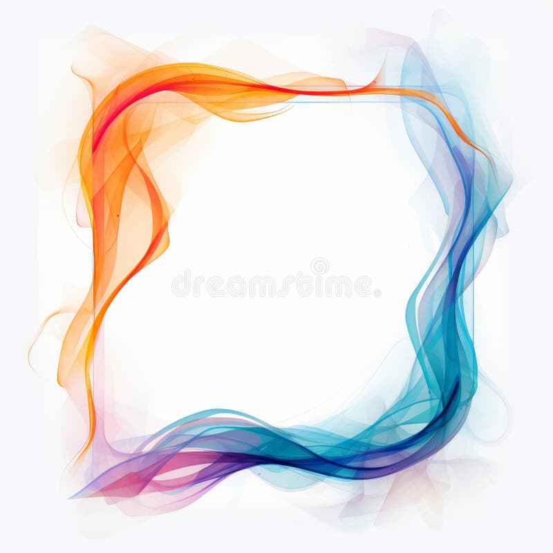 Smoke Frame Mist Texture Purple Blue Color Circle Stock Illustration ...