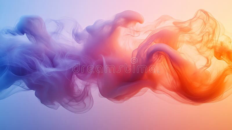 Abstract Colorful Smoke on Gradient Background Stock Image - Image of ...