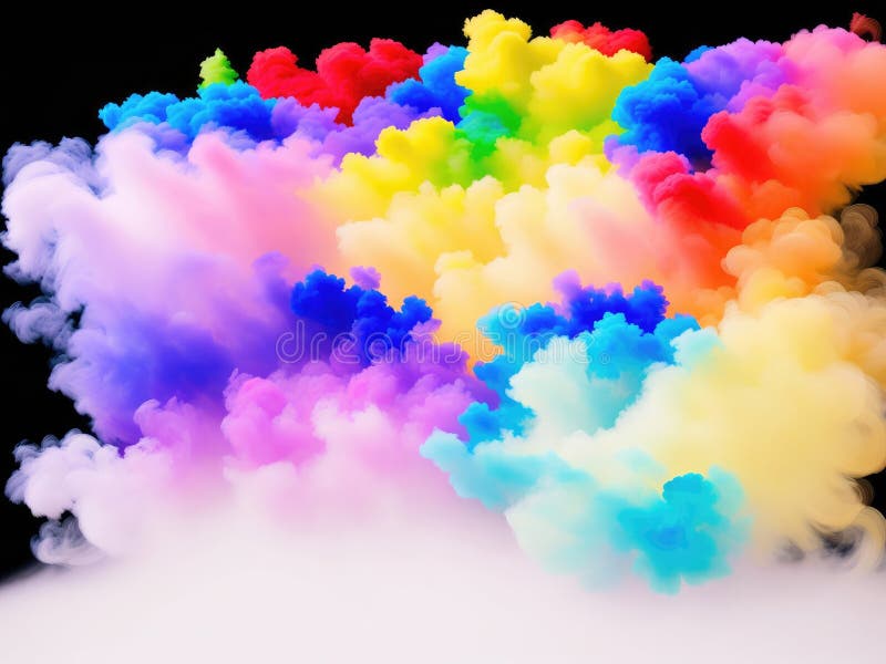 Abstract Colorful Smoke, Illustration. Stock Illustration ...