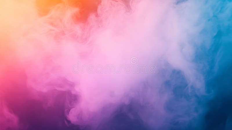 Abstract Colorful Smoke with Soft Fading Gradient Stock Illustration ...
