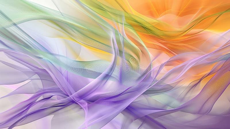 Abstract Colorful Smoke Waves Create a Vibrant Gradient Background with ...