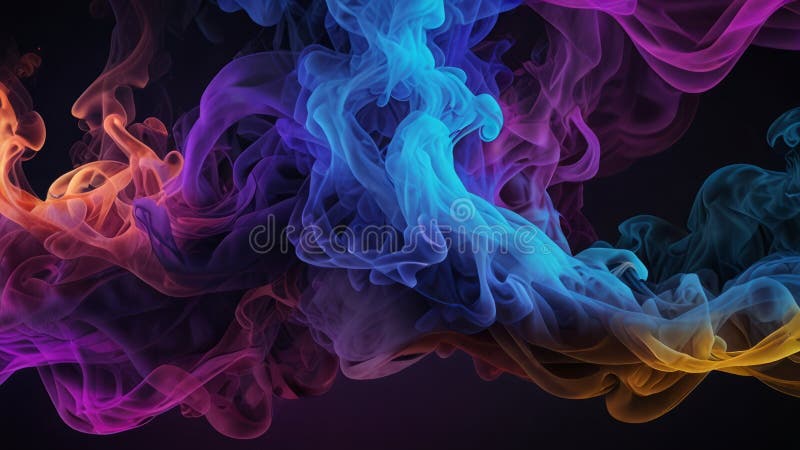 Abstract Colorful Smoky Background Stock Illustration - Illustration of ...