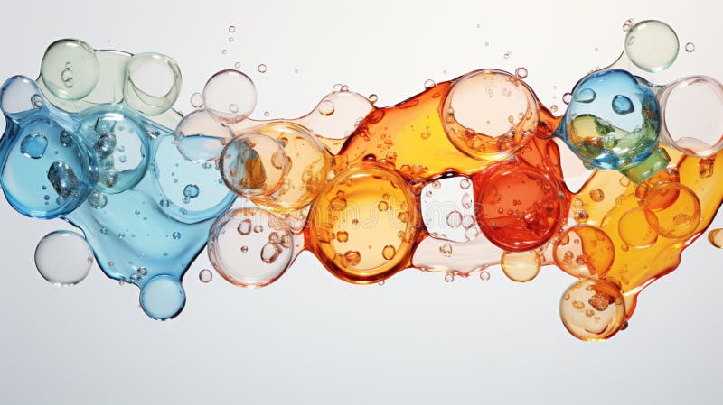 Abstract Colorful Soft Drink Bubble, Splash Effect Stock Illustration ...