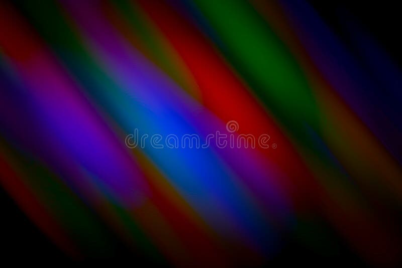Abstract Colorful Spectrum in Darkness. Colorful Rays of Light. Stock ...