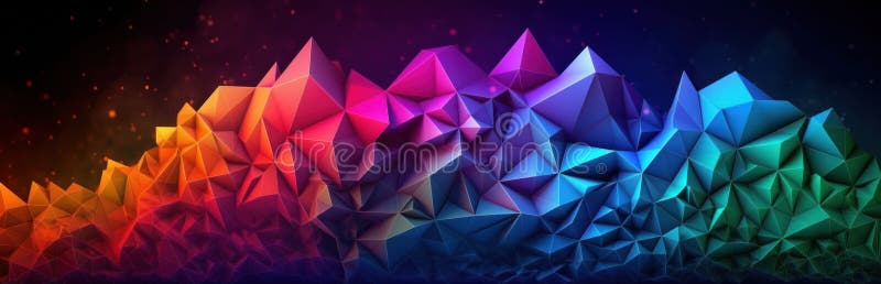Abstract Colorful Spectrum Digital Data Social Network Communication ...