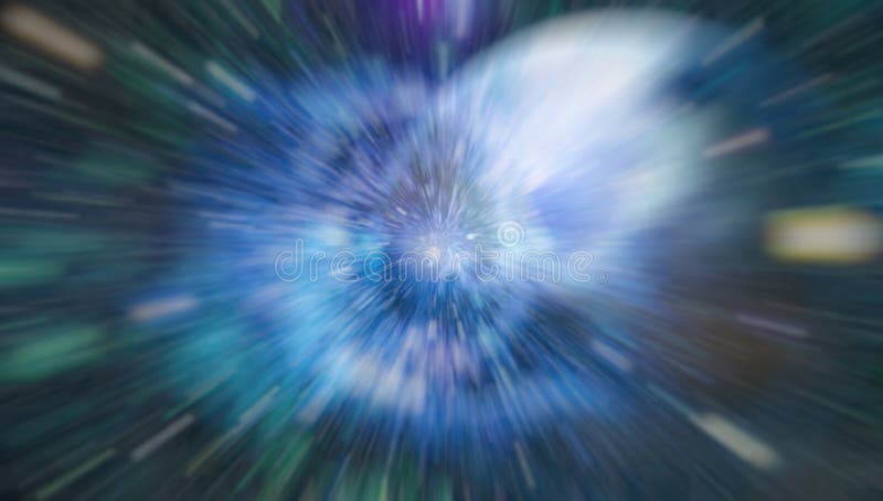 Abstract Scene of Flight in Space, Space Traveling, Time Machine ...