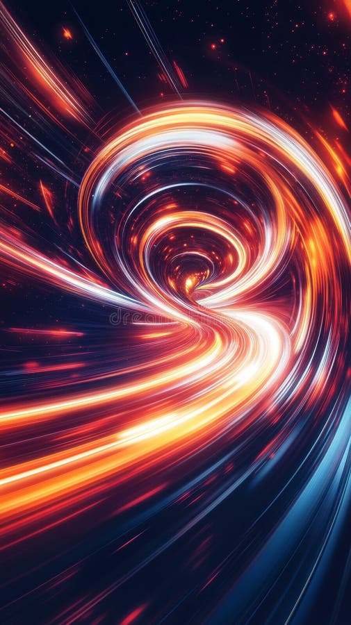 Abstract Colorful Speed Tunnel Graphic Design Stock Illustration ...