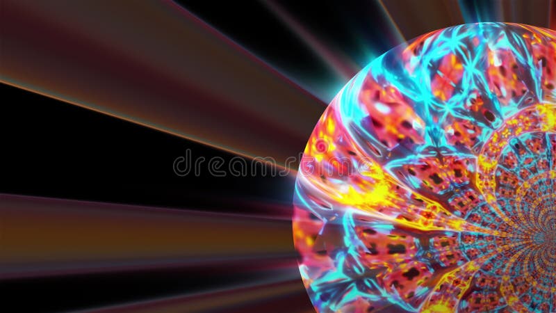 Abstract colorful sphere stock illustration. Illustration of optical ...