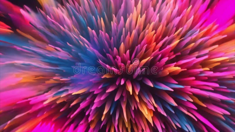 Abstract Colorful Spikes stock video. Video of contemporary - 336001821