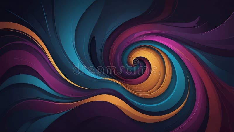Abstract Colorful Spiral Design Stock Illustration - Illustration of ...