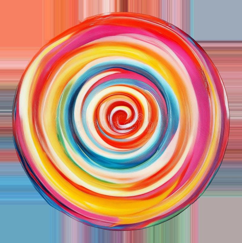 Abstract Colorful Spiral Pattern, Vibrant Paint Texture. Modern Art and ...