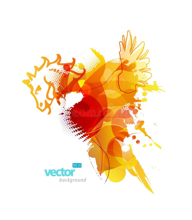 Abstract Colorful Splash Illustration. Stock Vector - Illustration of ...