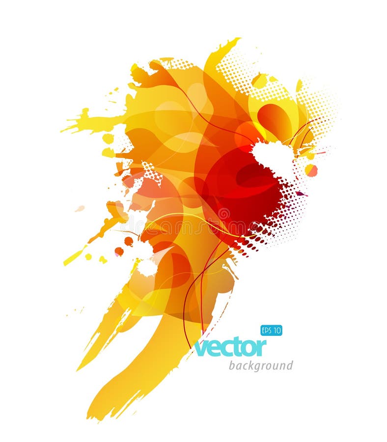 Abstract Colorful Splash Illustration. Stock Vector - Illustration of ...