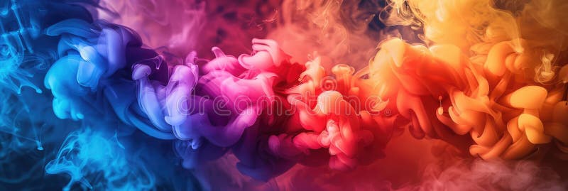 Abstract Colorful Splash Smoke Background Stock Illustration ...