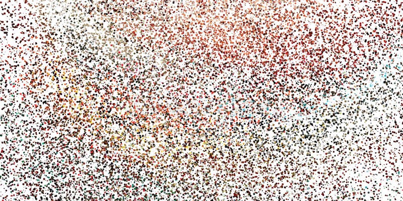 Abstract Colorful Spotted Pattern - Random Placed Spots, Circles of ...