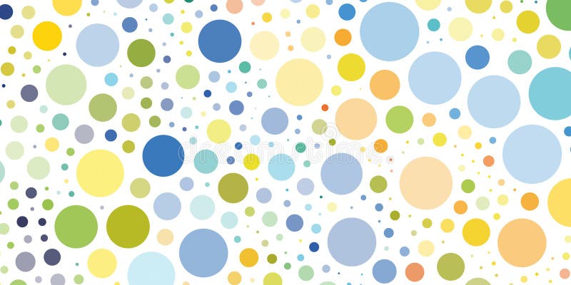 Abstract Colorful Spotted Pattern - Random Placed Spots and Circles of ...