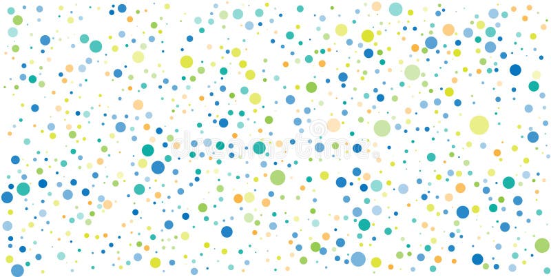 Abstract Colorful Spotted Pattern - Random Placed Spots, Circles of ...