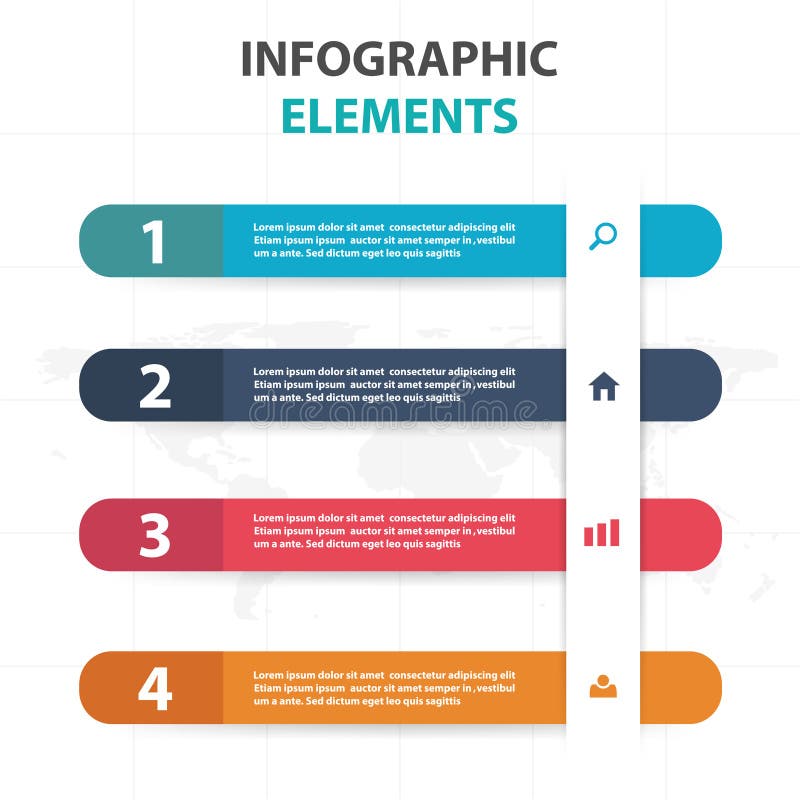 Abstract Colorful Sticker Business Infographics Elements, Presentation ...