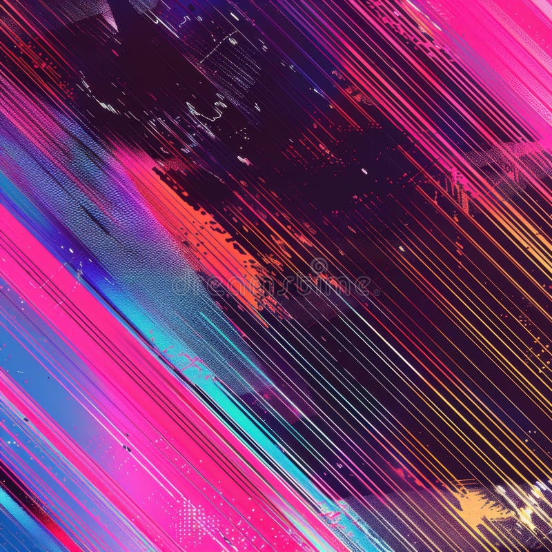 Dynamic Light Streaks Create Abstract Modern Art Composition Flowing ...