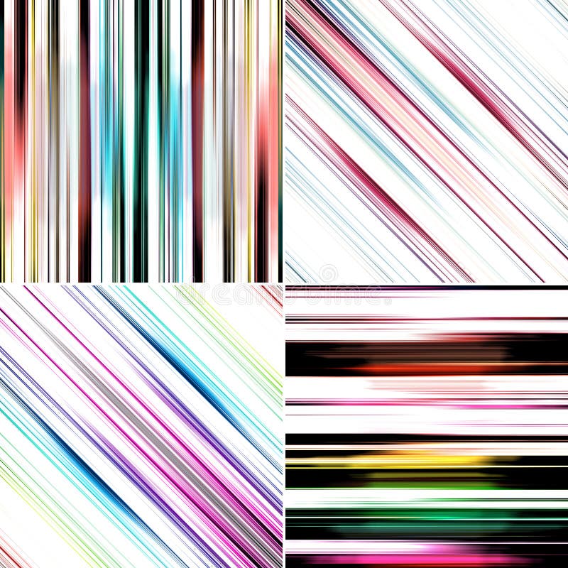 Abstract Colorful Striped Backgrounds Stock Illustration - Illustration ...
