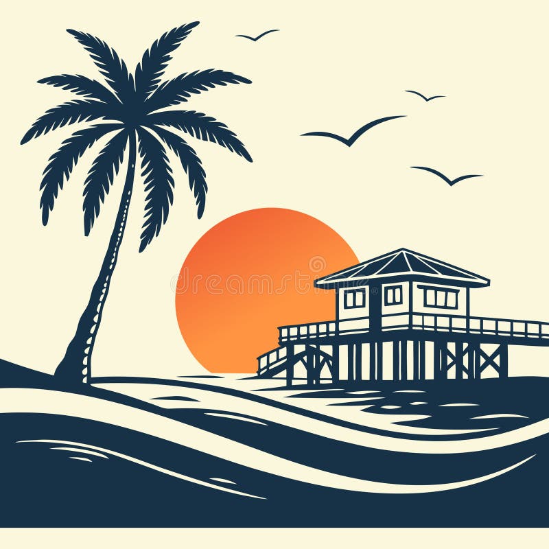 Beach Tree Logo Png