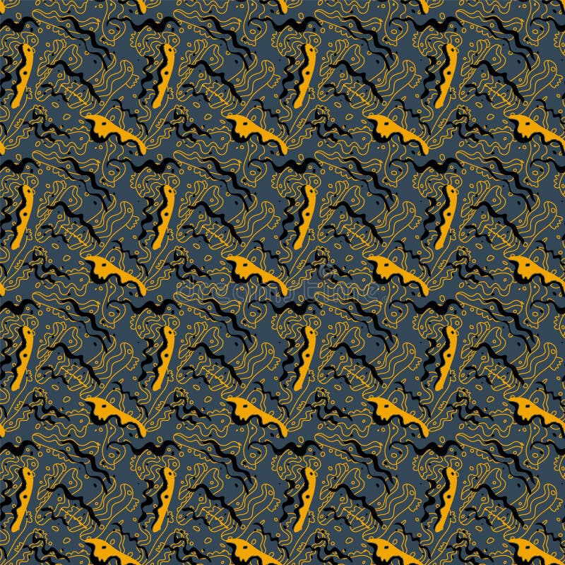 Abstract Colorful Surreal Pattern with Wave Shapes Stock Vector ...