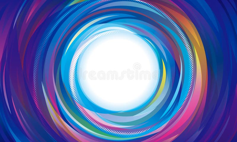 Abstract Colorful Swirl Circle Background. Stock Vector - Illustration ...