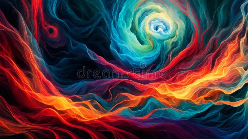Vibrant Abstract Background - Colorful Swirls and Lines - Generative AI ...