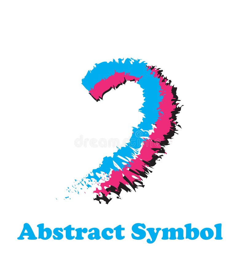 Abstract Colorful Symbol and Sign Isolated on White Background Stock ...