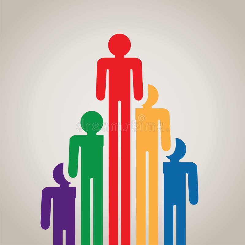 Abstract Colorful Symbols People, Vector Stock Vector - Illustration of ...