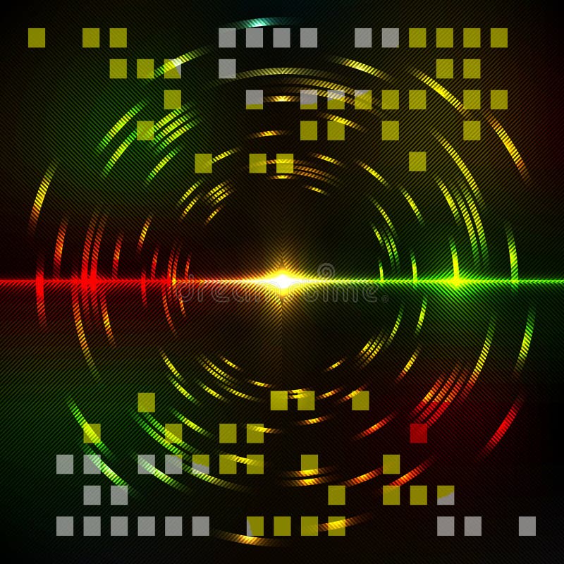 Abstract Colorful Techno Background. Stock Vector - Illustration of ...