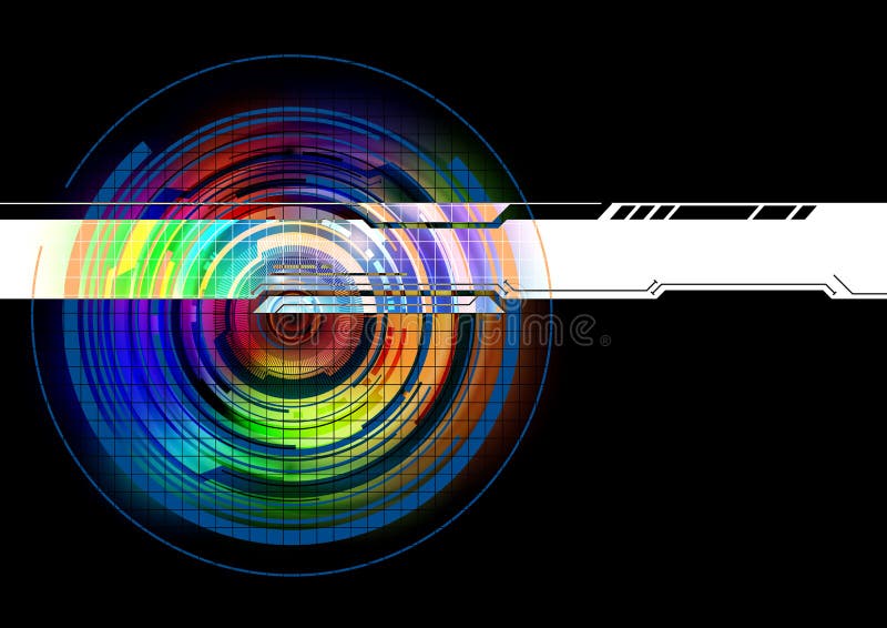 Abstract Colorful Technology Background Stock Vector - Illustration of ...