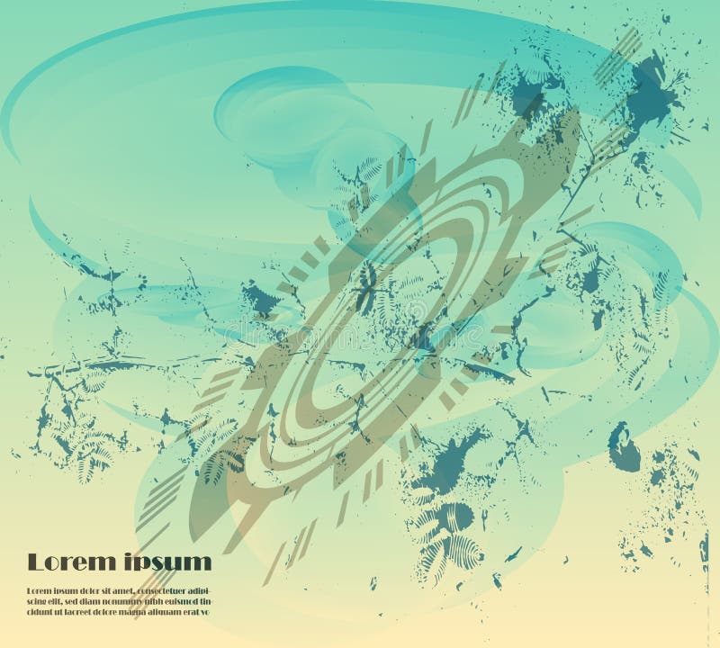 Abstract Colorful Technology Element Creative Design Concept on Blue ...