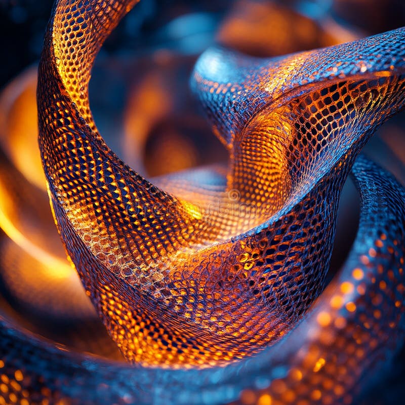 Abstract Colorful Textile Wave Pattern Stock Illustration ...