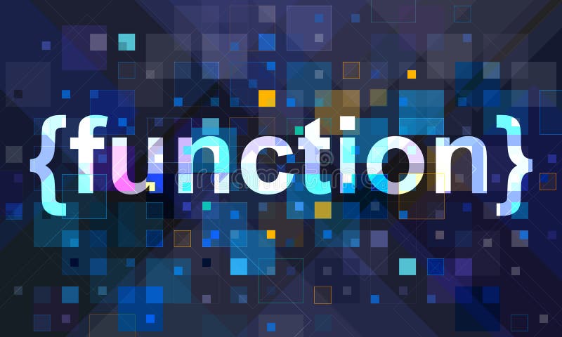 Function Title on the Conceptual Abstract Background Stock Illustration ...